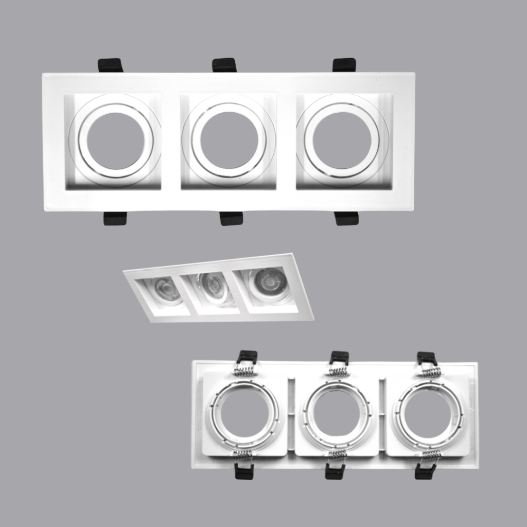 JX Series MR16 & GU10 Spotlight Frame ( Round / Square ) – LAMPHILL