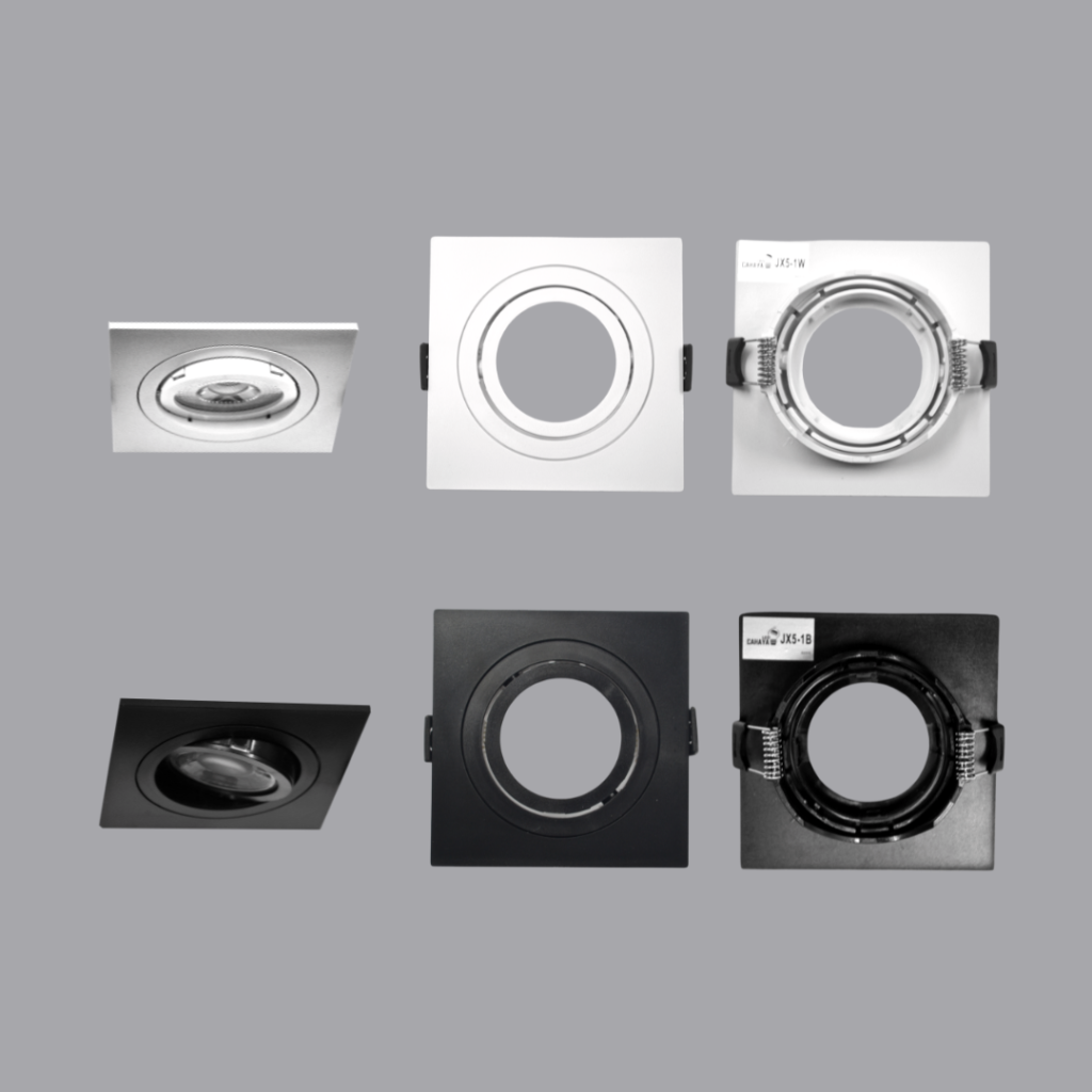 JX Series MR16 & GU10 Spotlight Frame ( Round / Square ) – LAMPHILL
